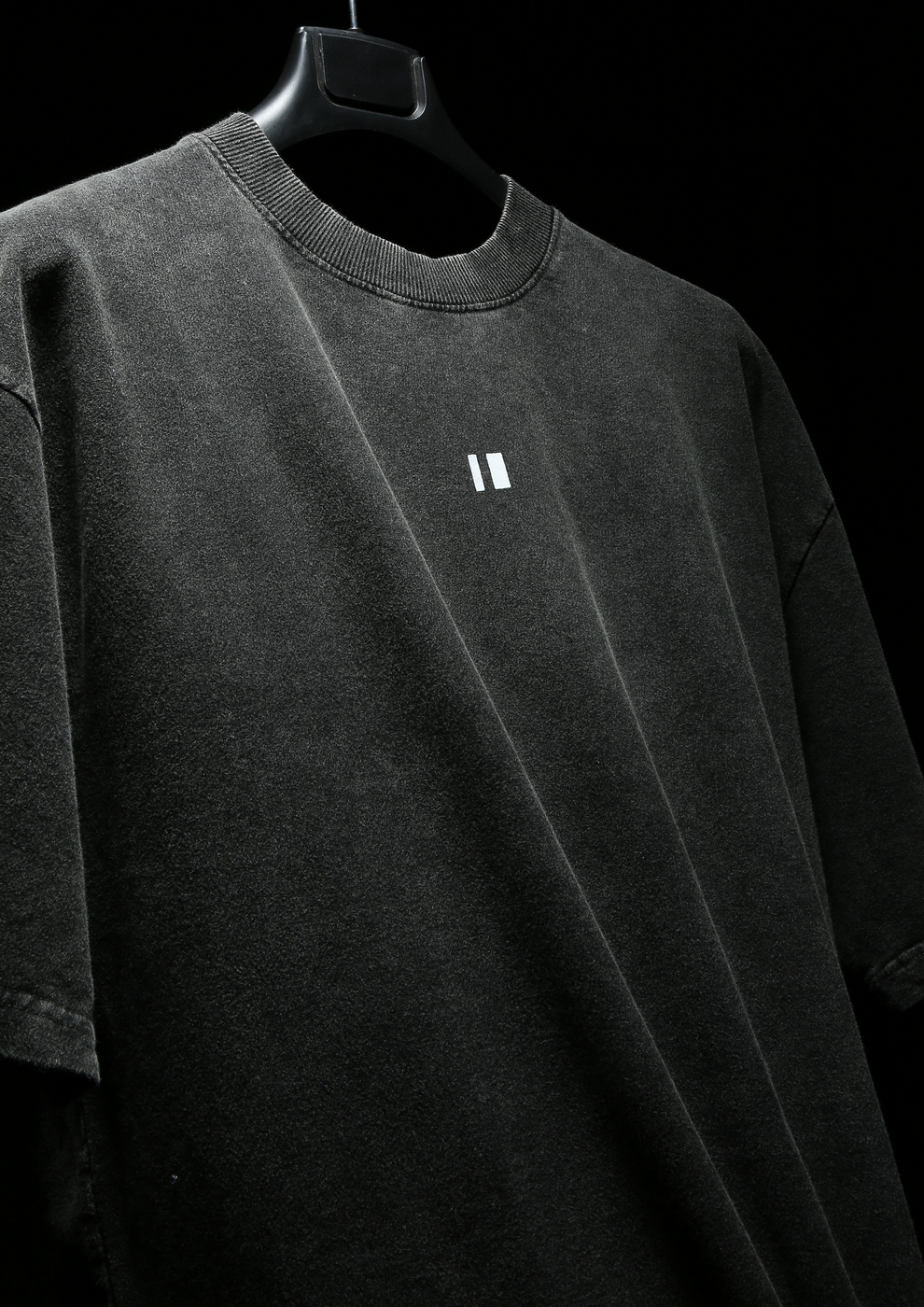 Charcoal Washed T-Shirt – Soft Cotton with a Naturally Faded Look ...